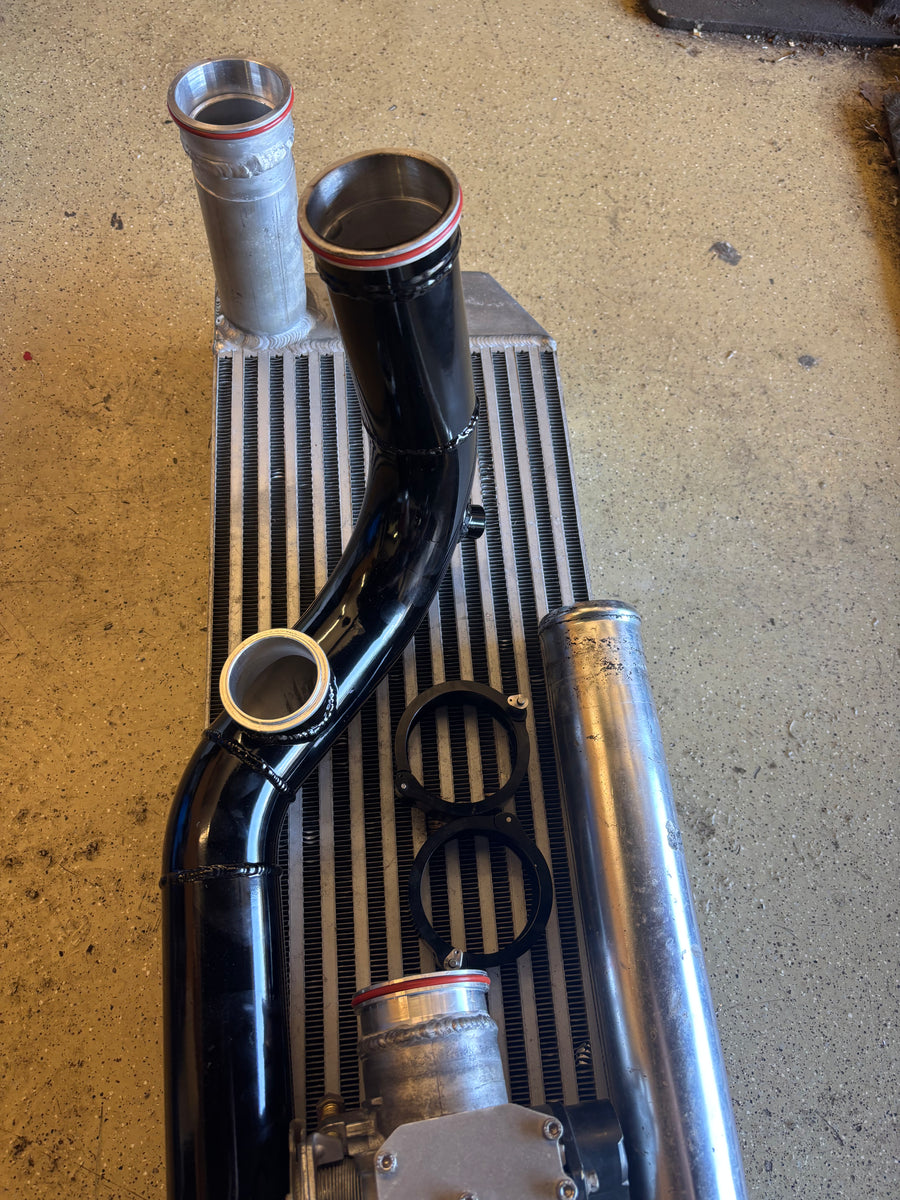 Intercooler & throttle body/ intake pipe with Evil energy flanges to b ...