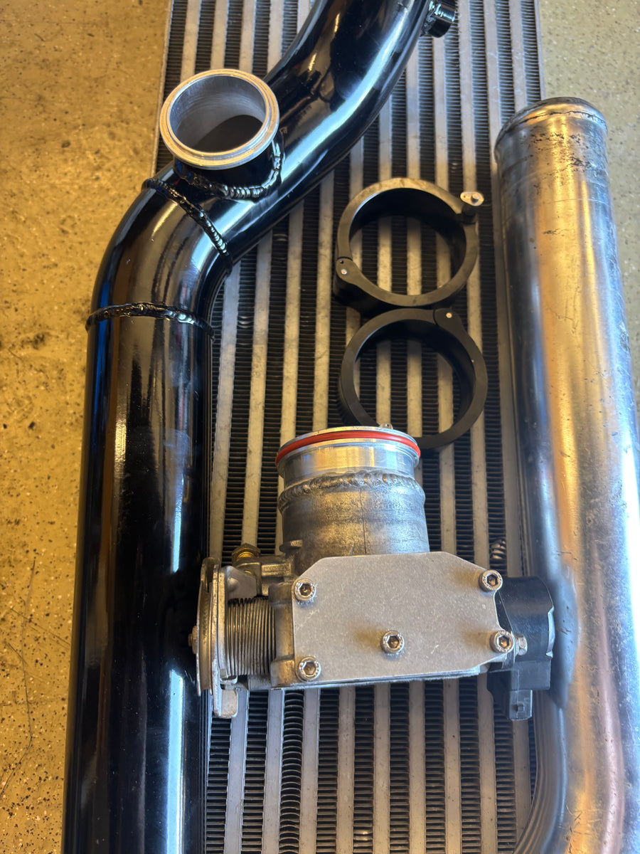 Intercooler & throttle body/ intake pipe with Evil energy flanges to b ...